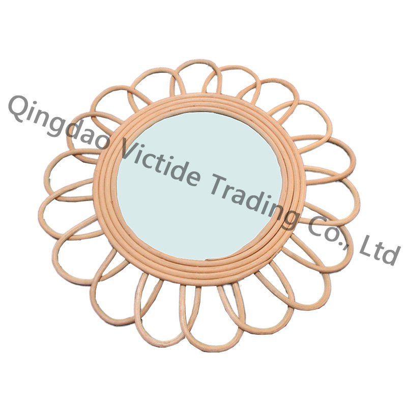 Sunflower Rattan Mirror